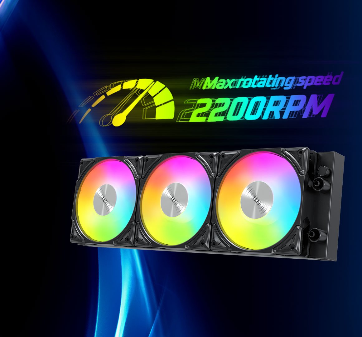 MONTECH HyperFlow ARGB 360 - AIO CPU Liquid Cooler, Supports Intel LGA ...